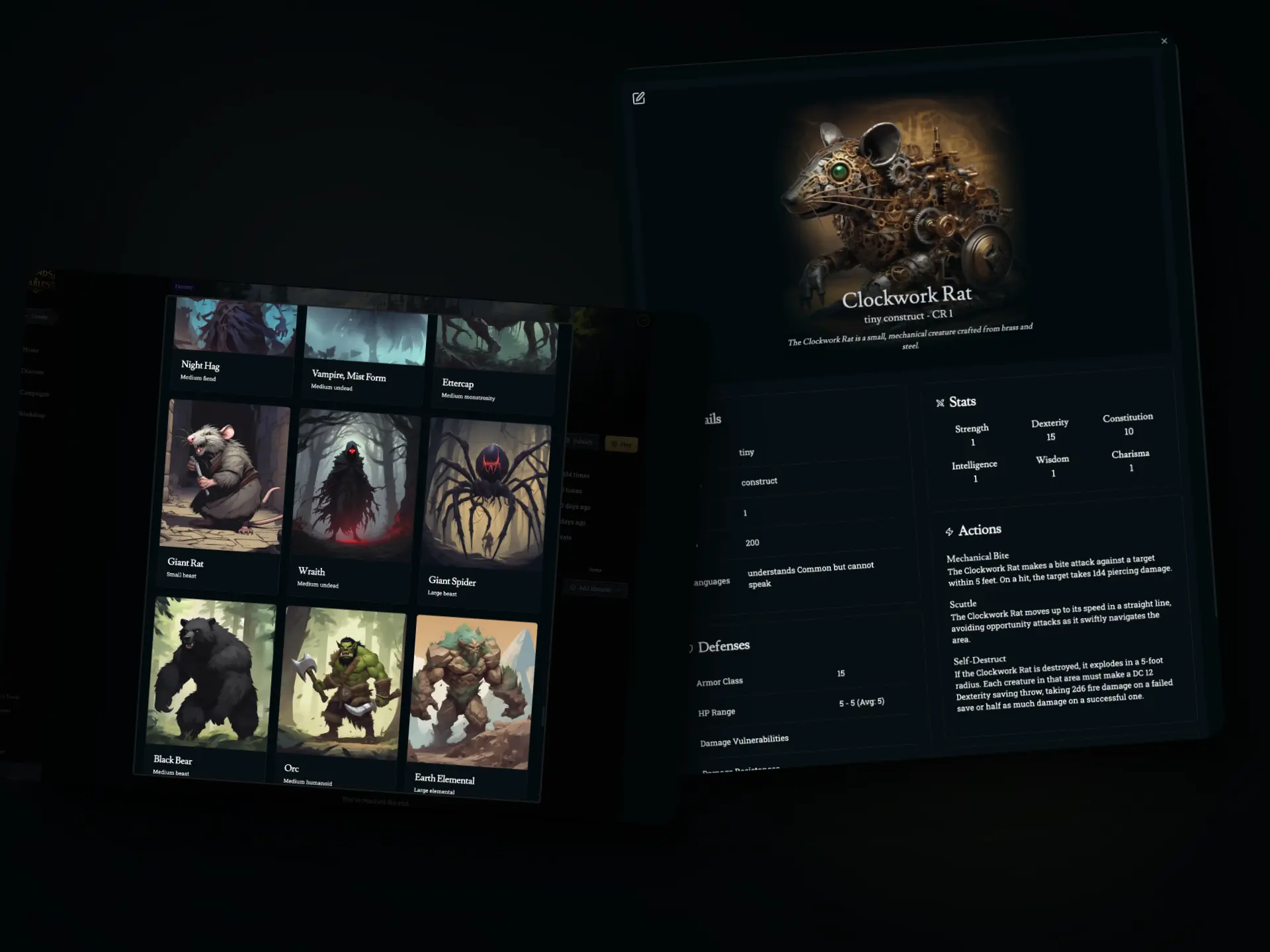 Free 5e Monster Generator | AI-Powered Monster Creator